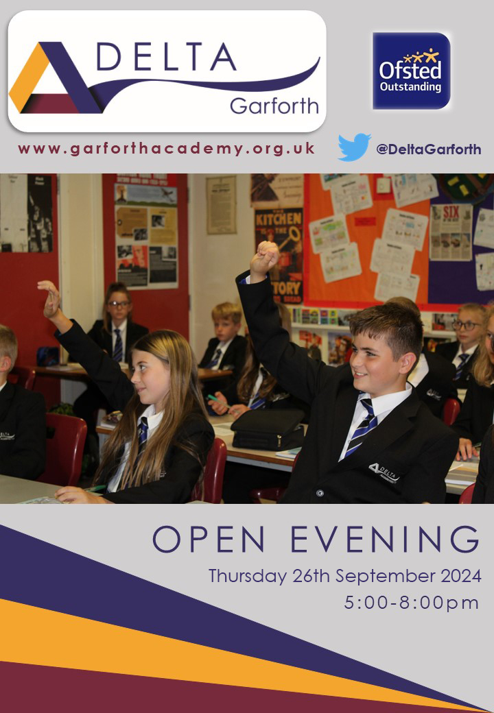 Open Evening - 26th September - Garforth Academy